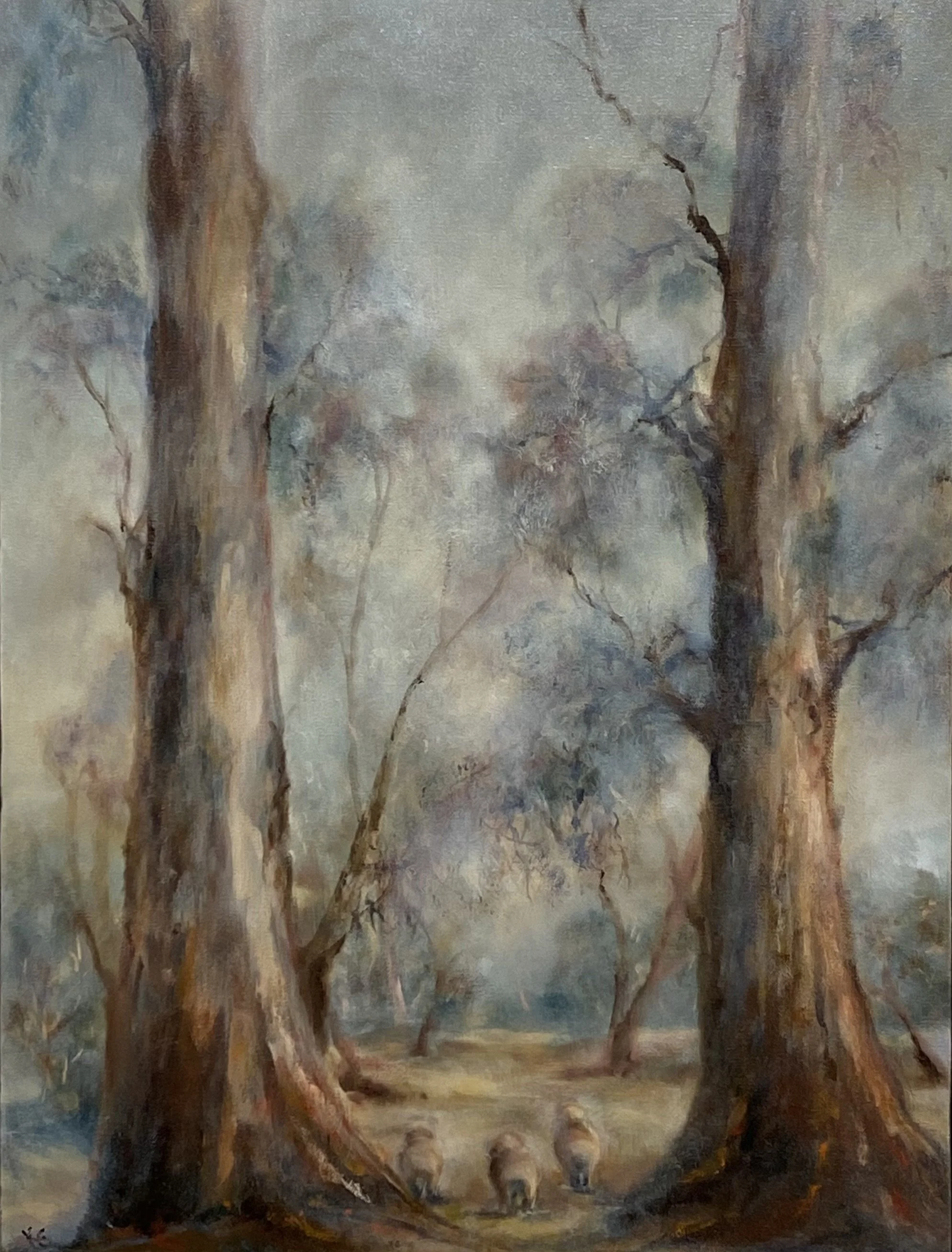 Tall Gums, Three Sheep — Karen Slape