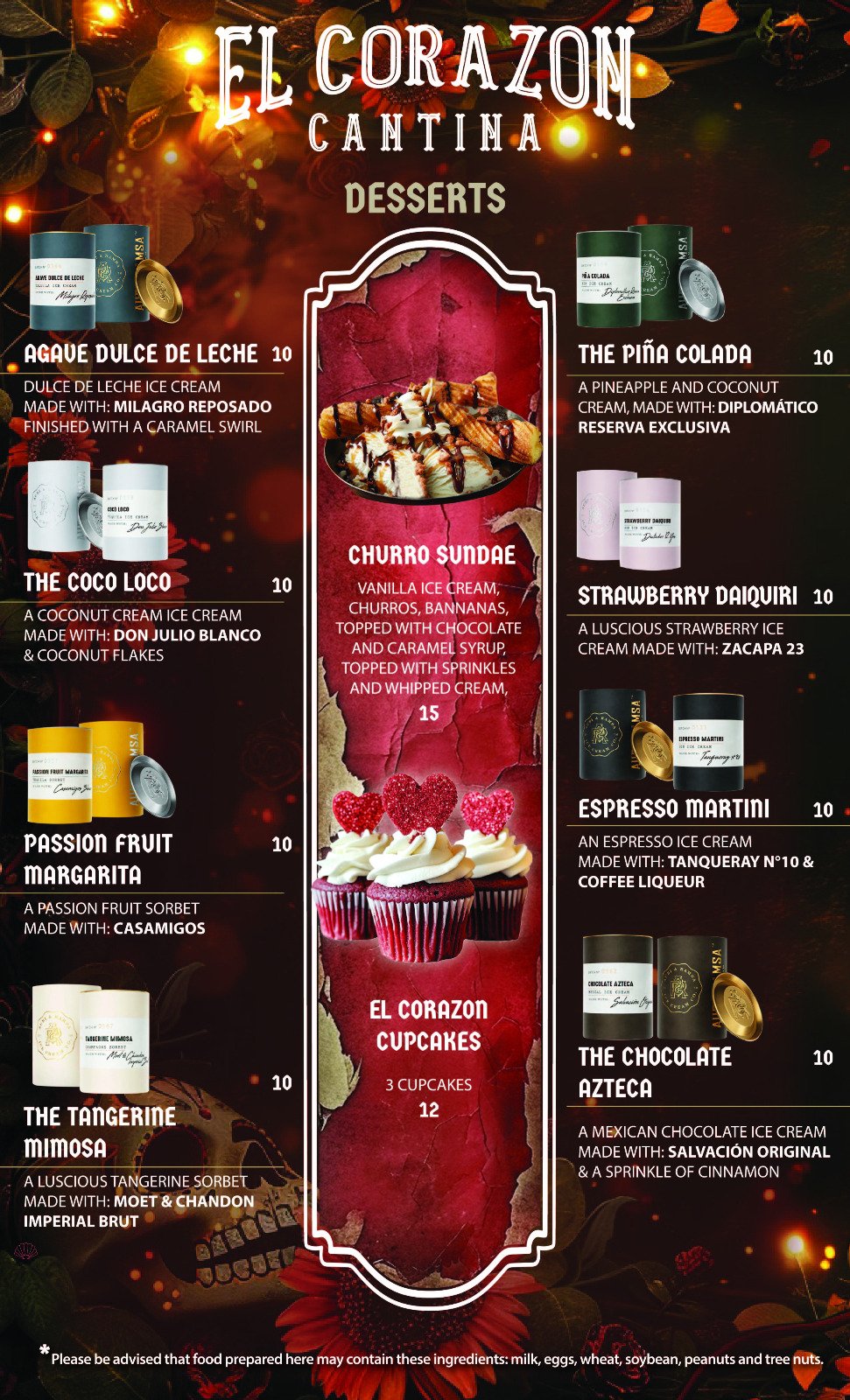 Menu — El Corazon Cantina