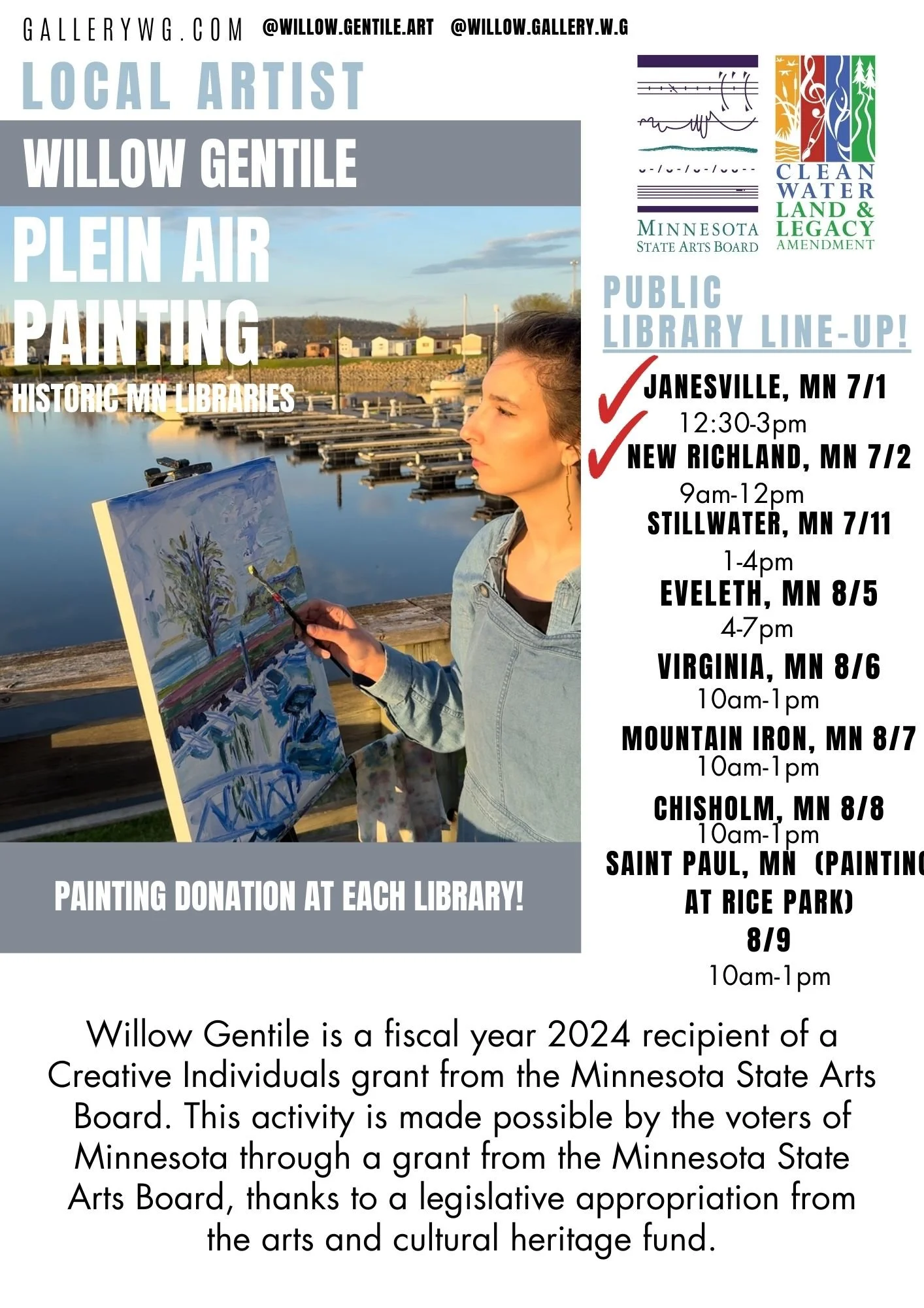 GRANT 2024 8 LIBRARY — Willow Gentile Studio & Gallery