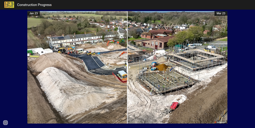 Construction Progress Monitoring — 123 Drone