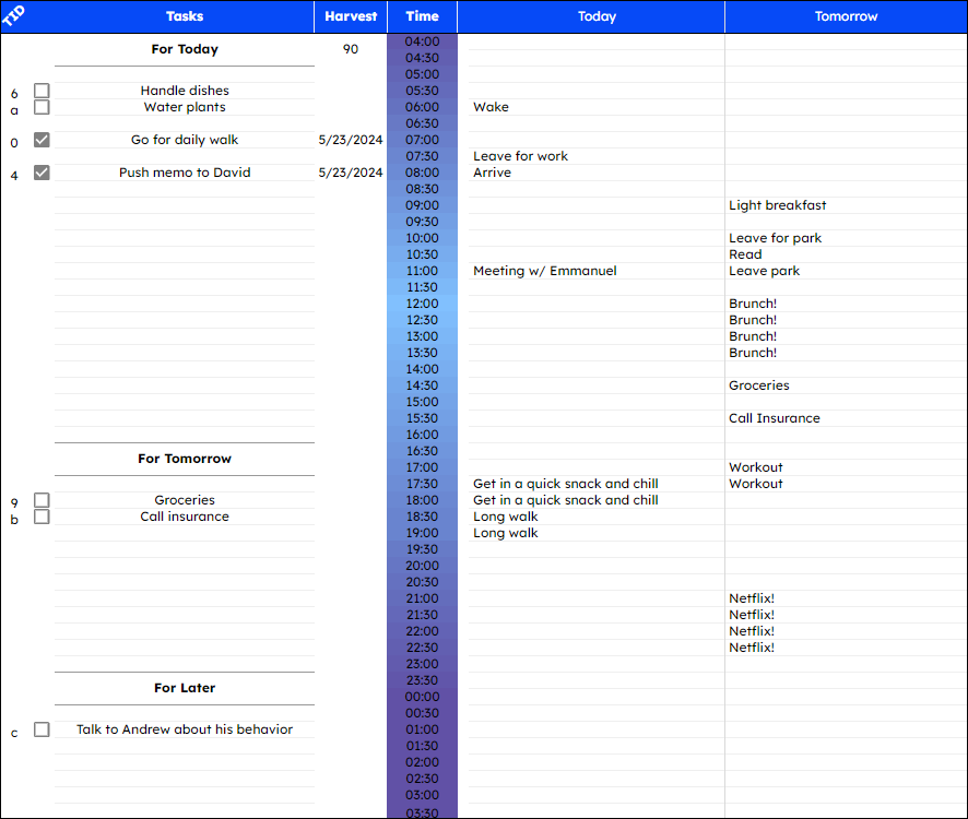 Effort: Digital Notebook & Spreadsheet Tracker