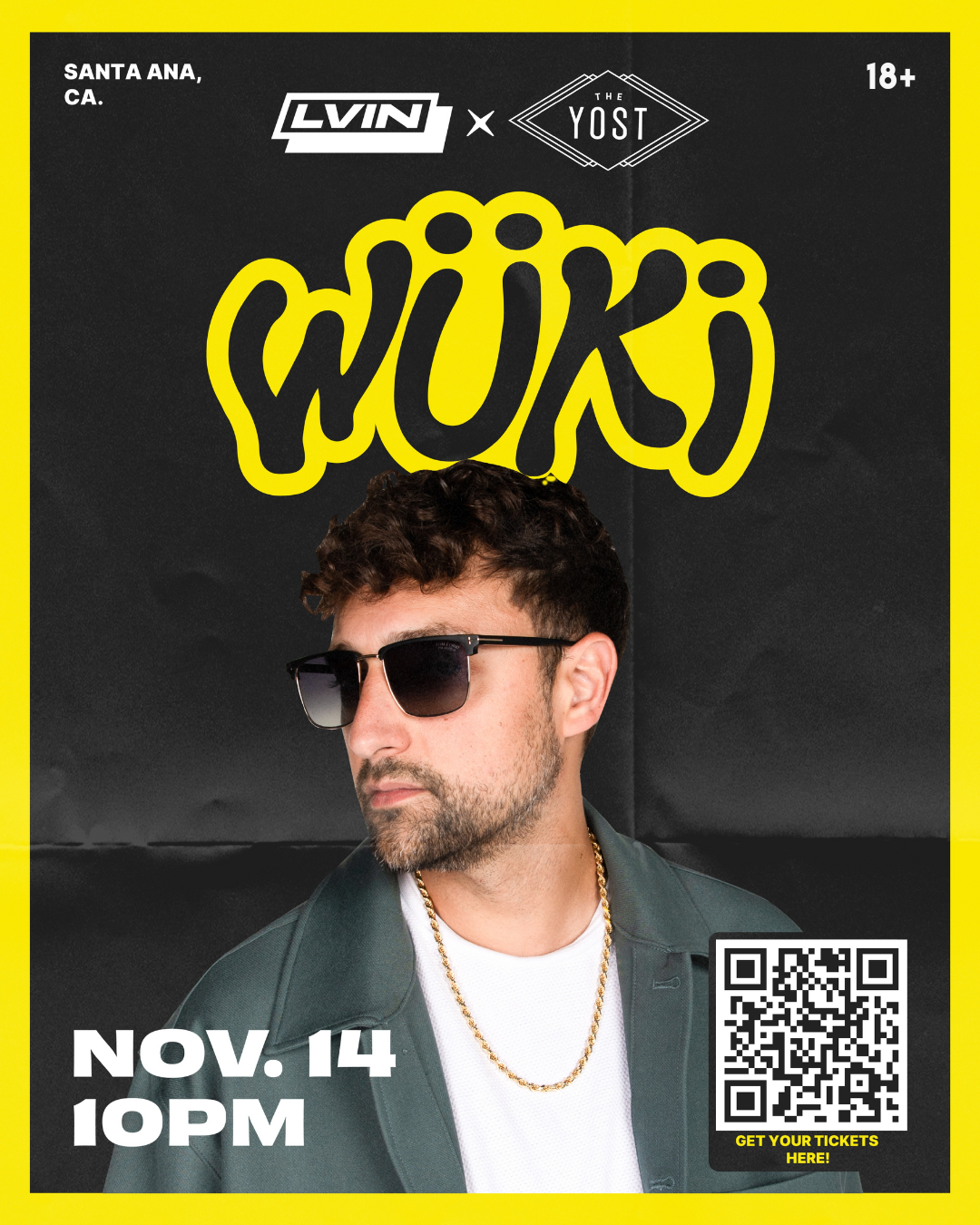 NON STOP PRESENTS - WUKI (GRAMMY NOMINATED EDM ARTIST) — Yost Night ...