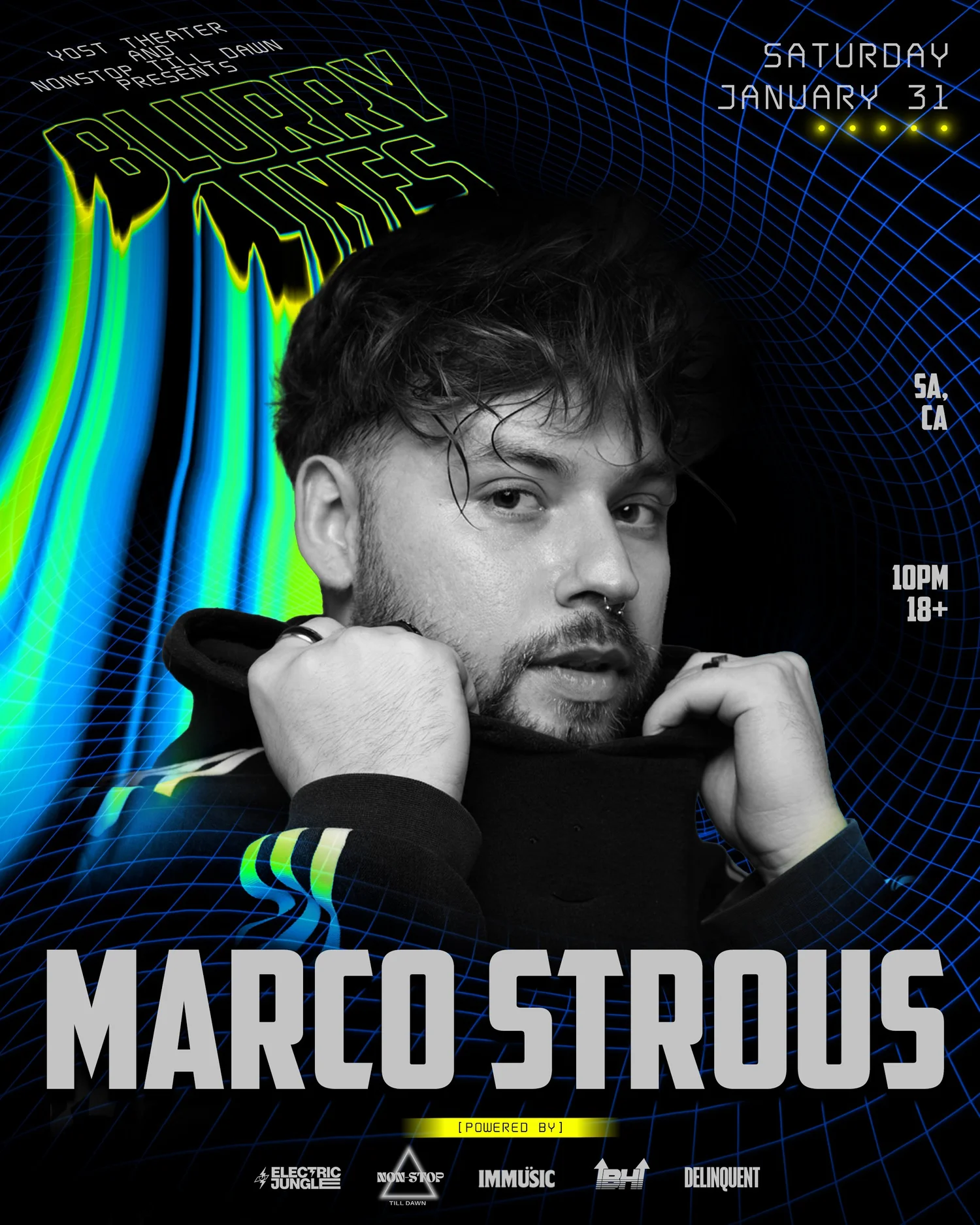 NON-STOP PRESENTS BLURRY LINES - MINIMAL HOUSE + TECHNO + 2 ROOMS ...