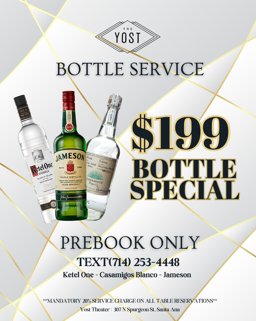 Book VIP Bottle Service at Yost Theater in OC. Luxury nightclub with ...