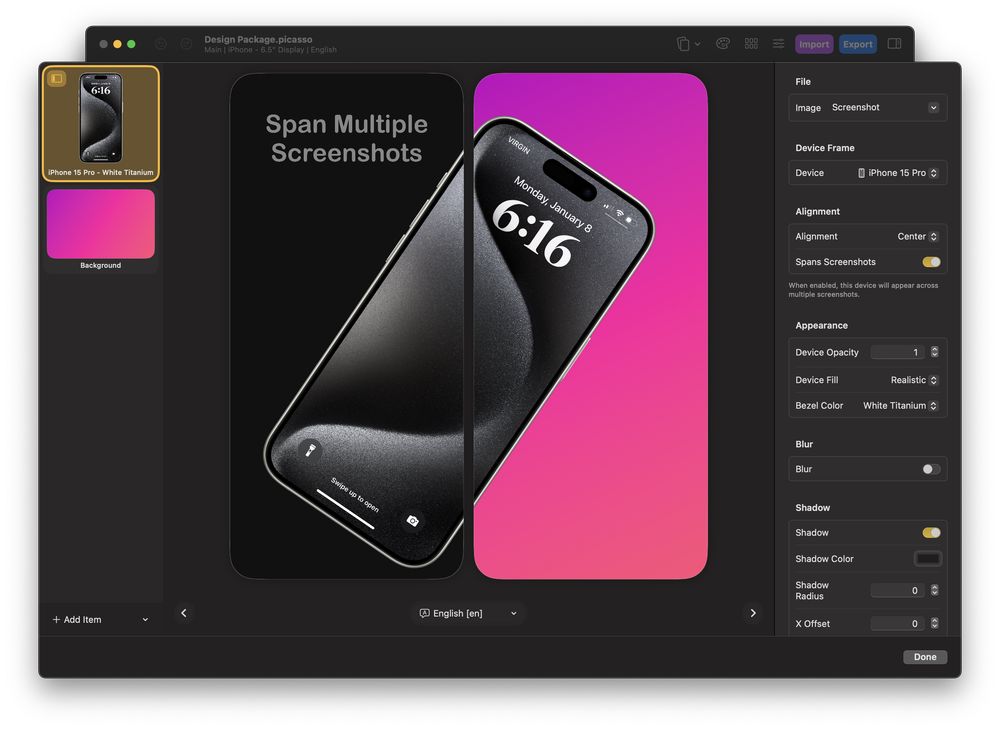 Picasso - App Store Screenshot Tool
