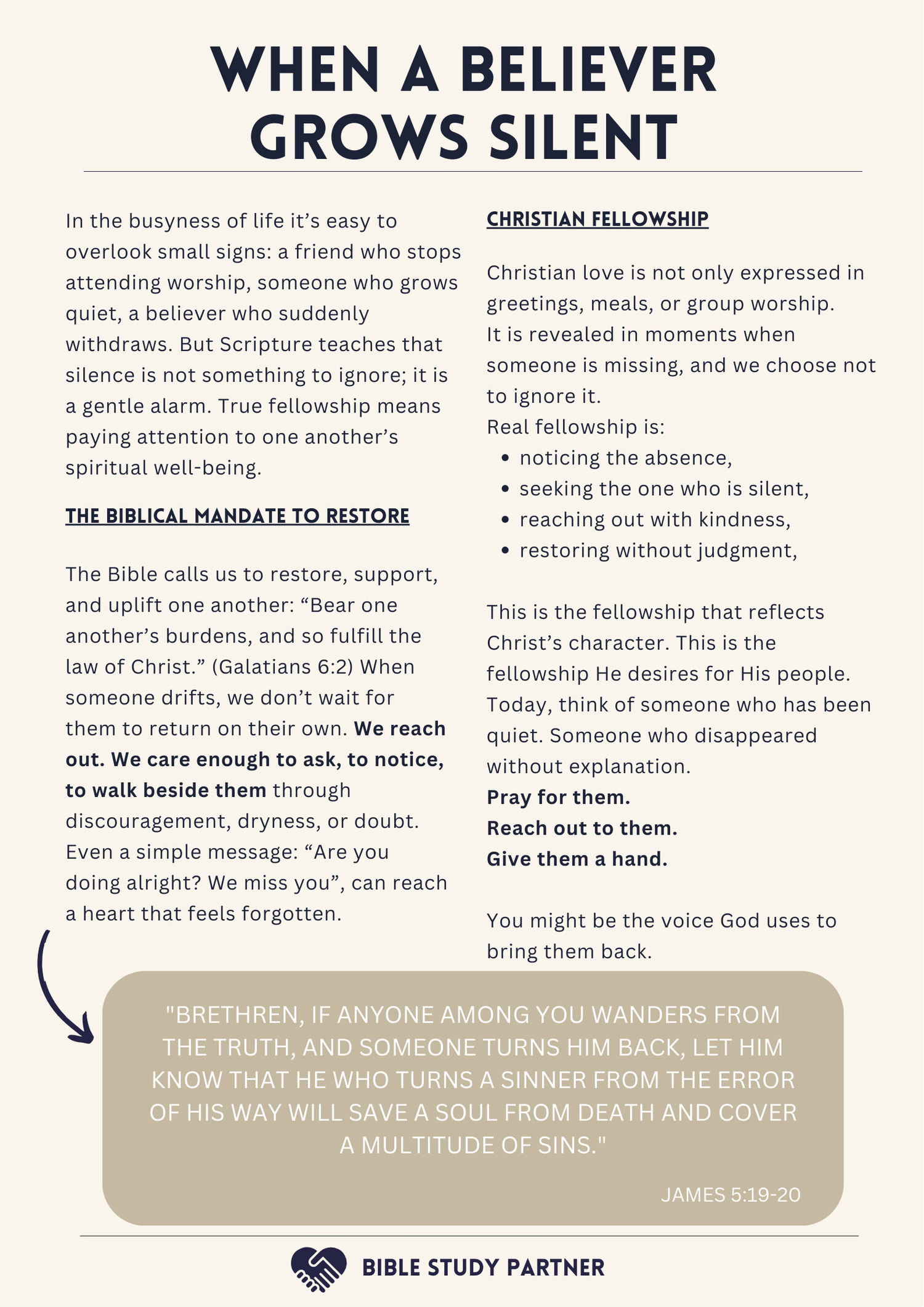 Foundations of Faith — Bible Study Partner