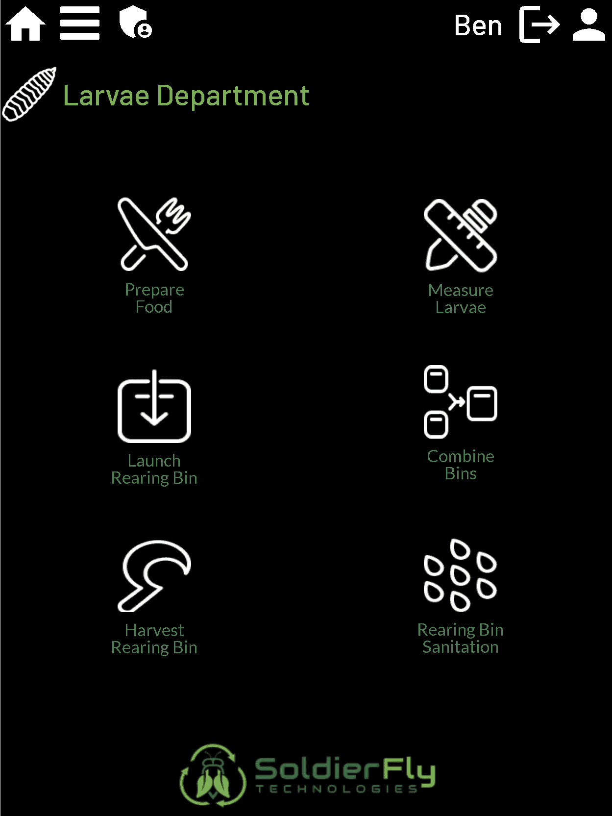 Entoware Black Soldier Fly Facility Management Software — Soldier Fly Technologies