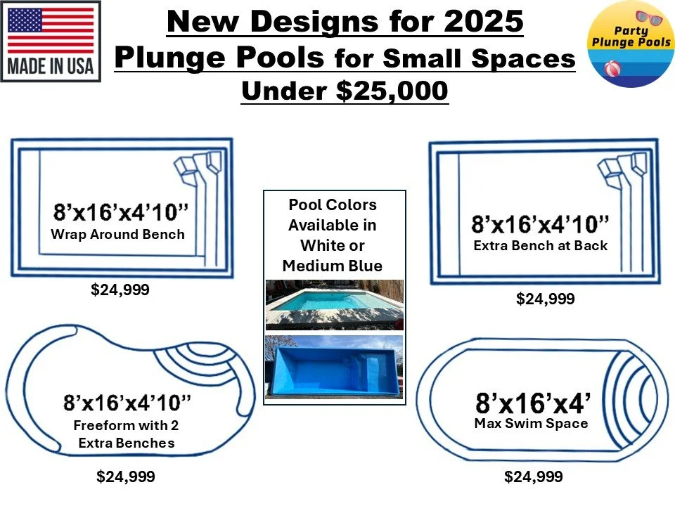 Sizes & Prices — Party Plunge Pools
