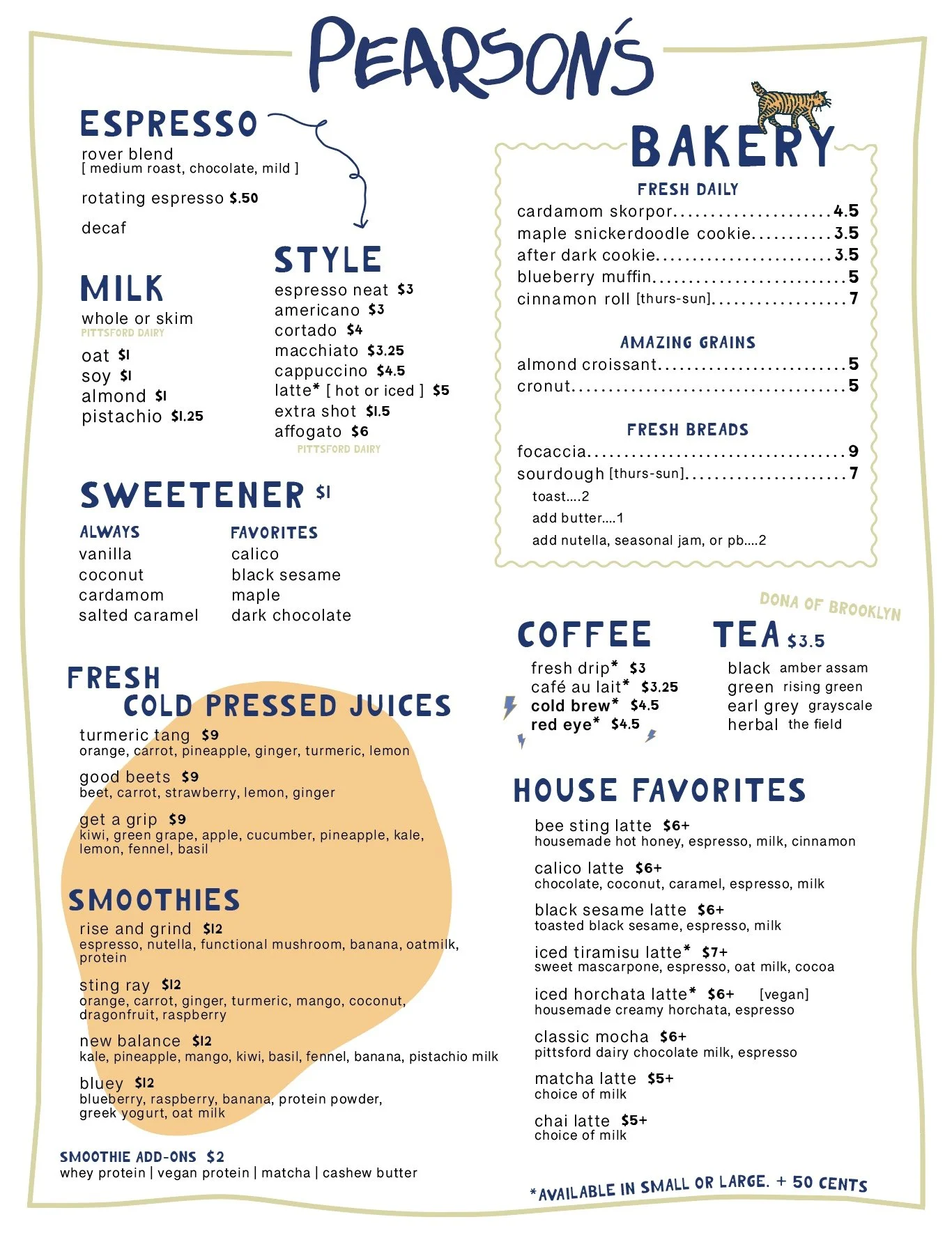 cafe — Pearson's
