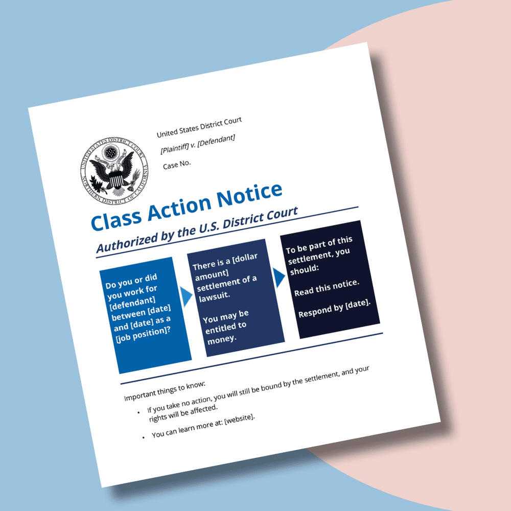 Class Action Notice Templates & Software | Notice Project