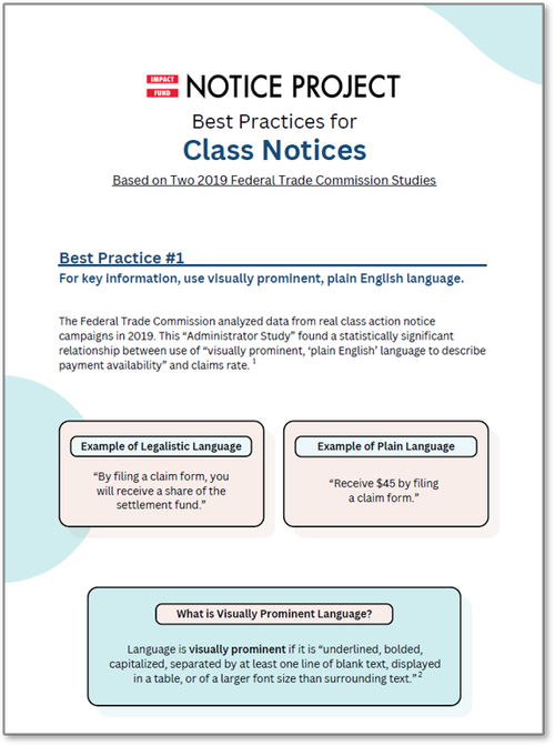Resources for Class Action Notices