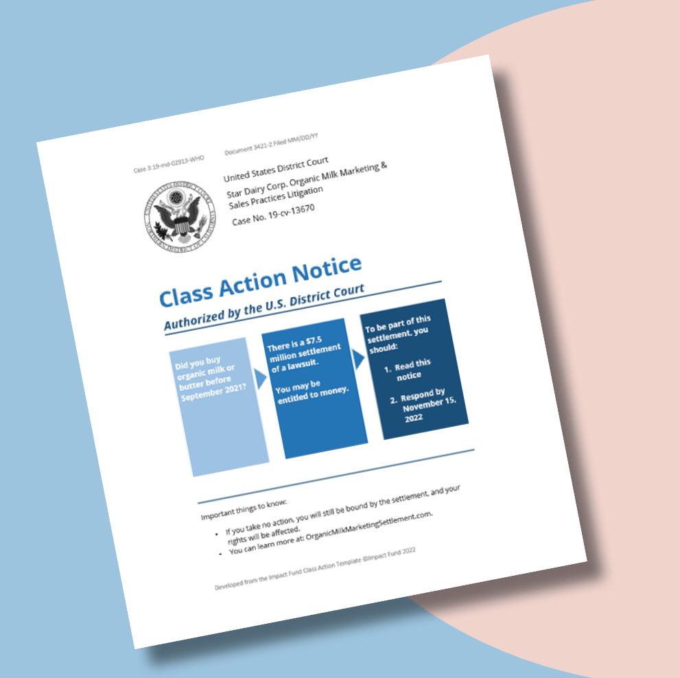 Class Action Notice Sample & FJC Template - Download Now