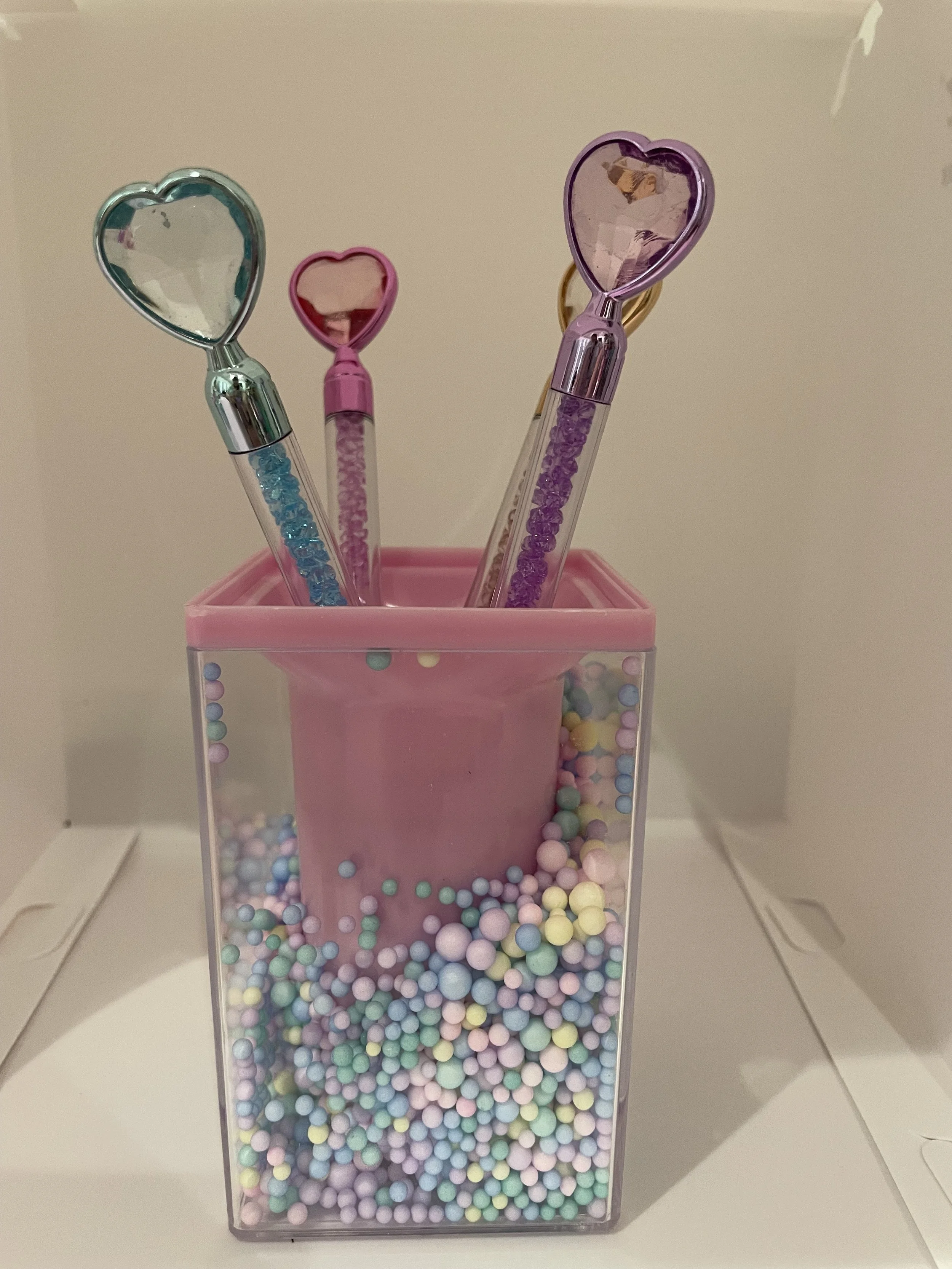 Adorable Colorful Pen/Pencil Square Holder - Comes with Name ...