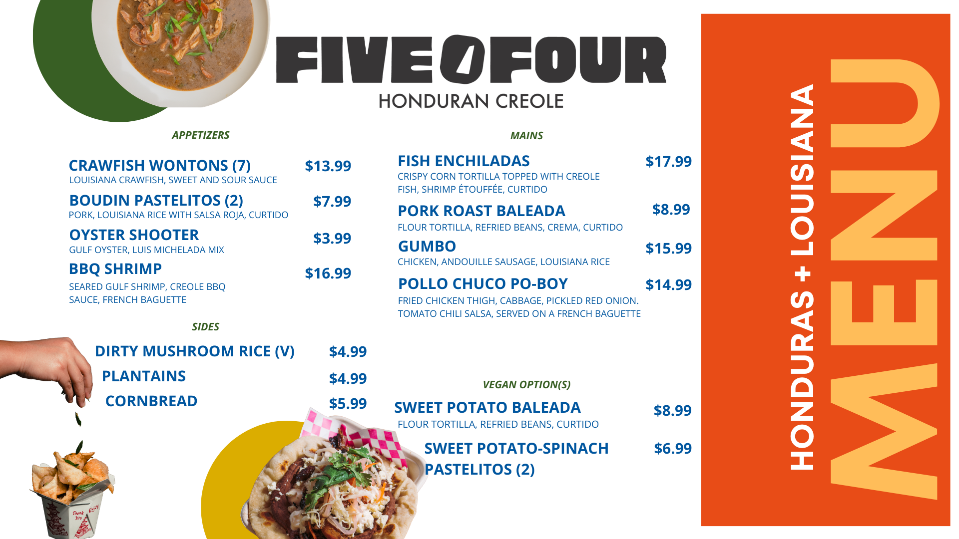 Menu — Five O Four