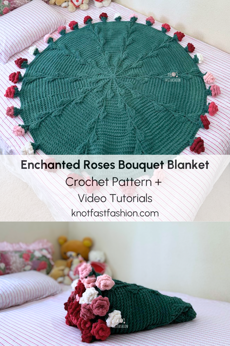 Enchanted Roses Bouquet Blanket — KnotFastFashion