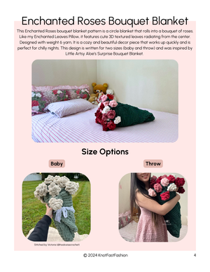 Enchanted Roses Bouquet Blanket — KnotFastFashion