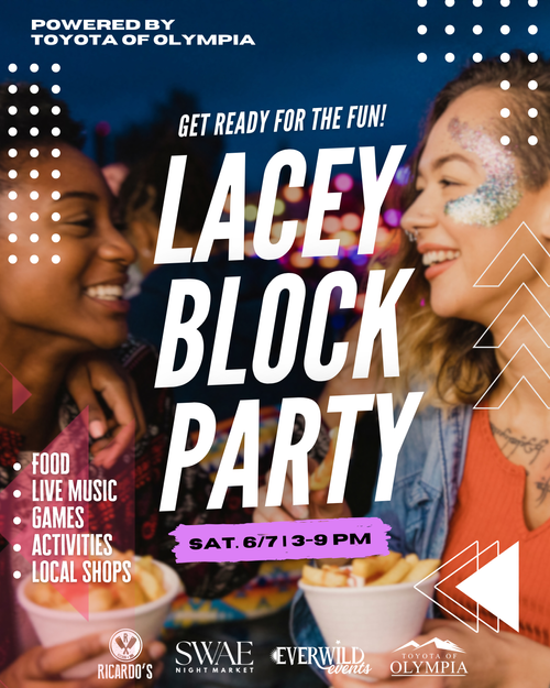 Lacey Block Party 2024 – Free Community Event | SWAE Night Market x ...