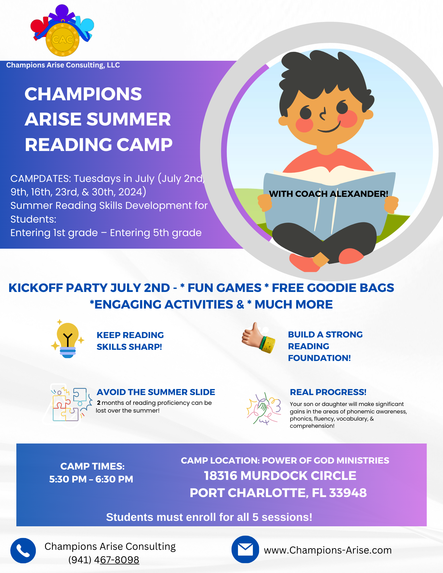 Summer Camp — Champions Arise Consulting, LLC