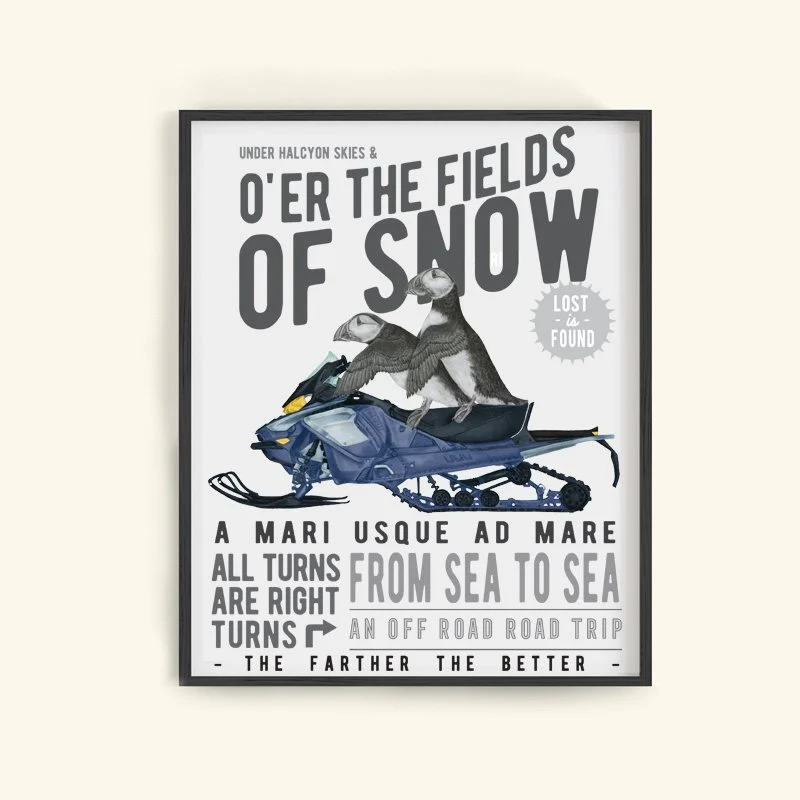 Hazel & Filbert Ensueno Puffin Motivational Poster — Central & Gus