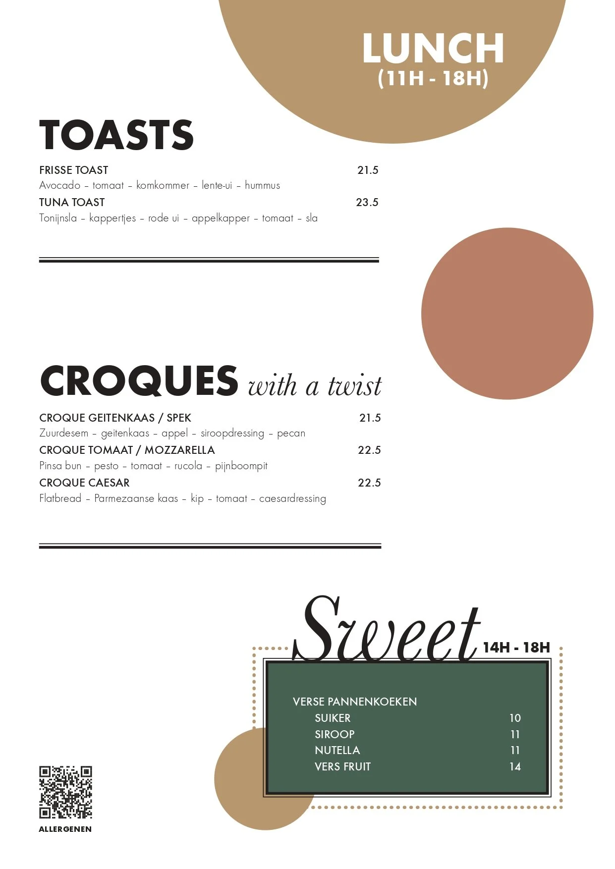 Menukaart — MAISON MATHIS