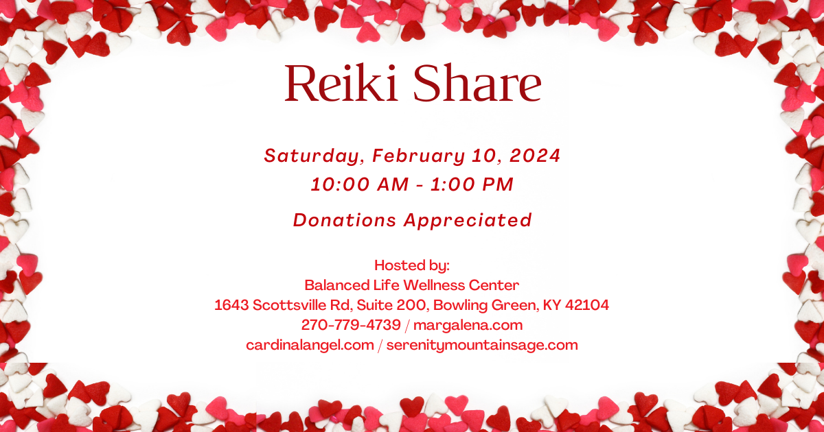 Reiki events Cardinal Angel LLC. Reiki events in Bowling Green ...