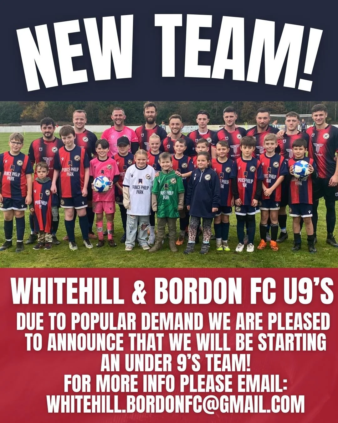 Under 9 Team Launched — Whitehill & Bordon FC
