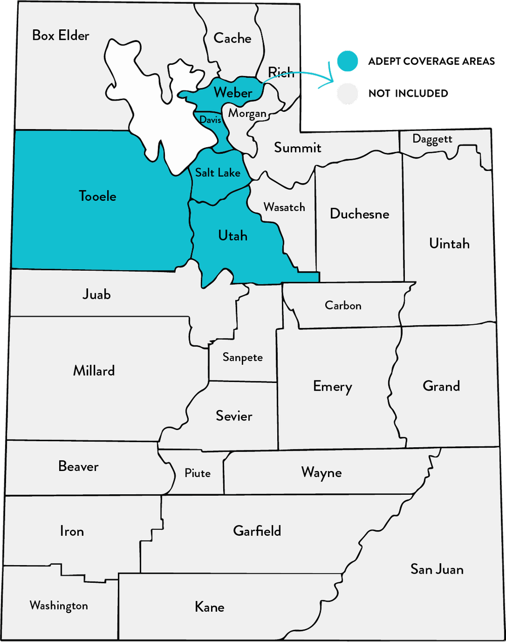 Coverage Map — Adept Medical
