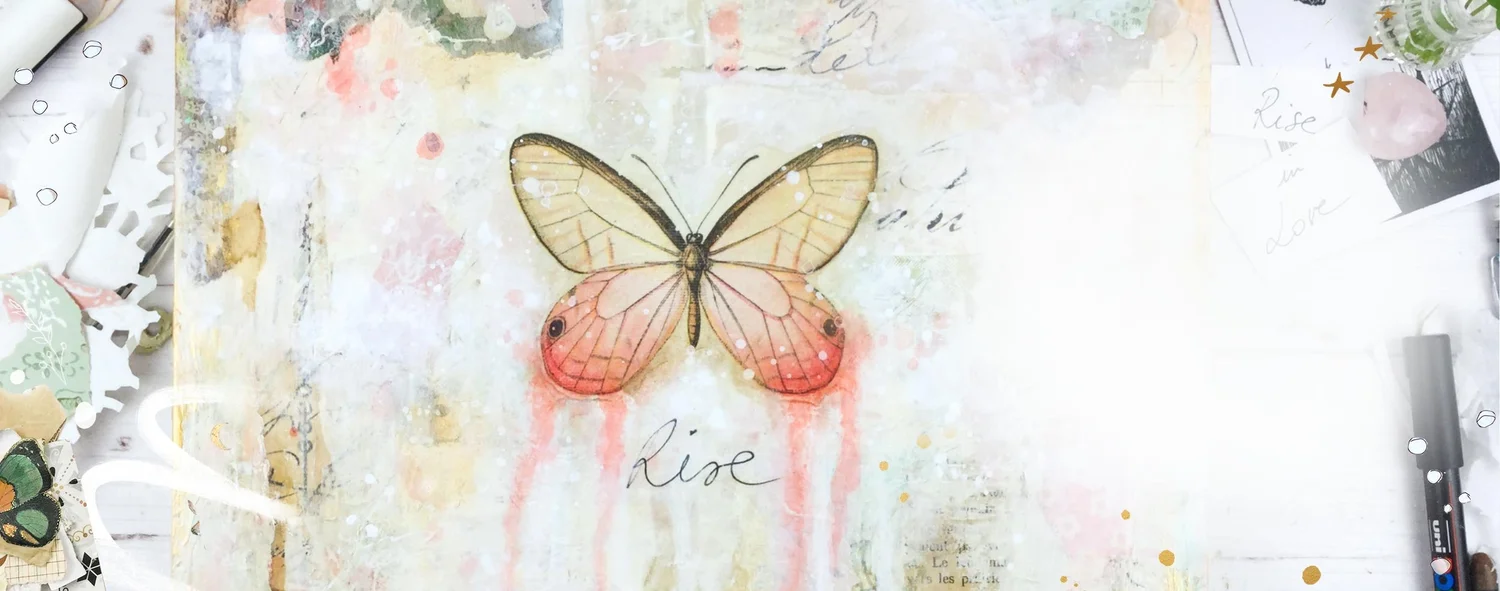 Rise - Mixed media painting online art class
