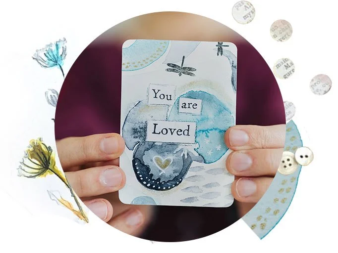 Art Flow Cards - Mixed Media Online Art Class