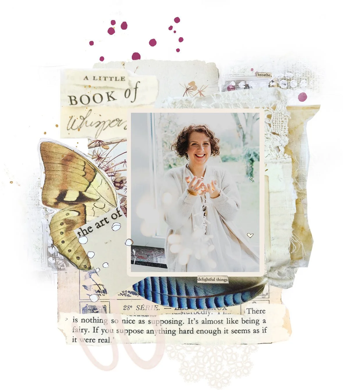 Little Book of Whispers - Artist Book and Collage online art class