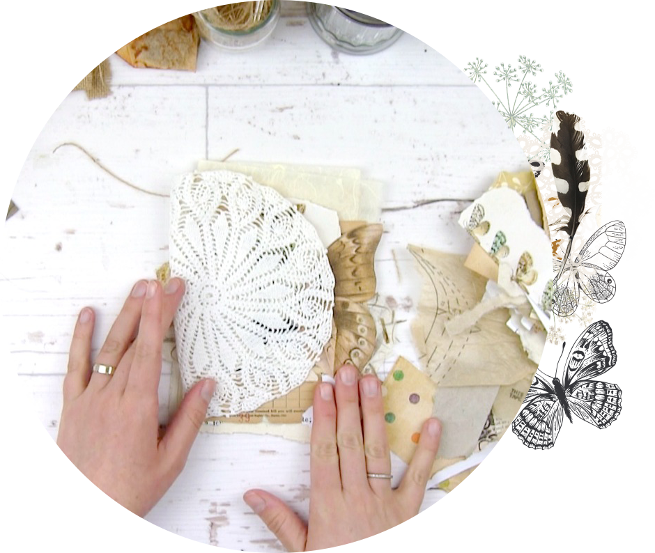 Little Book of Whispers - Artist Book and Collage online art class
