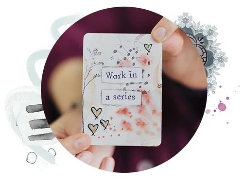 Art Flow Cards - Mixed Media Online Art Class