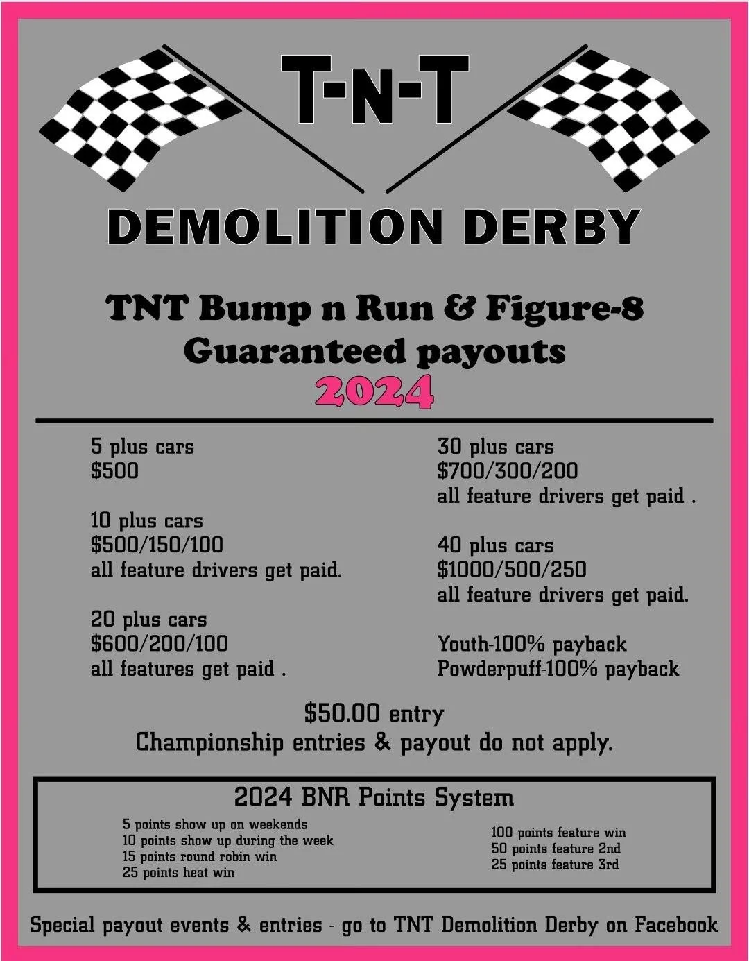 Sweepstakes & Prizes — TNT Demolition Derby