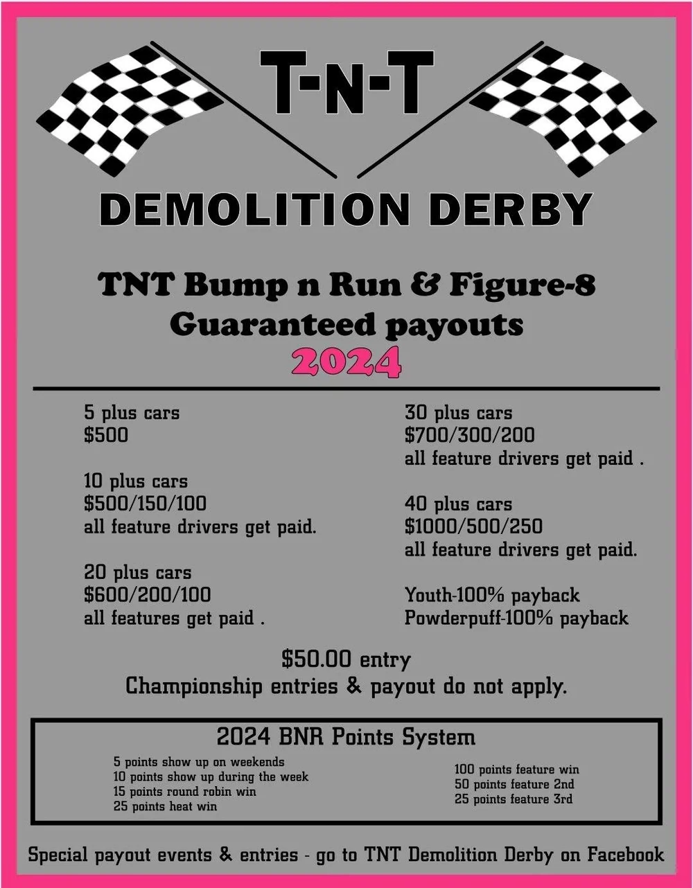 Sweepstakes & Prizes — TNT Demolition Derby