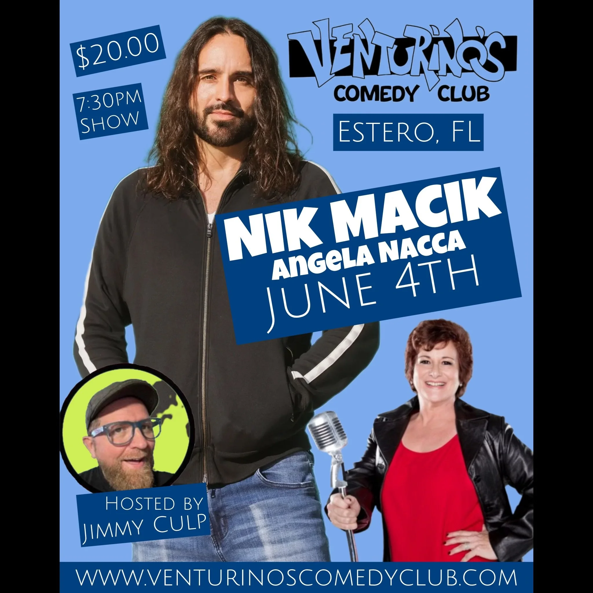 Buy Tickets for Estero Club! — Venturino's Comedy Club