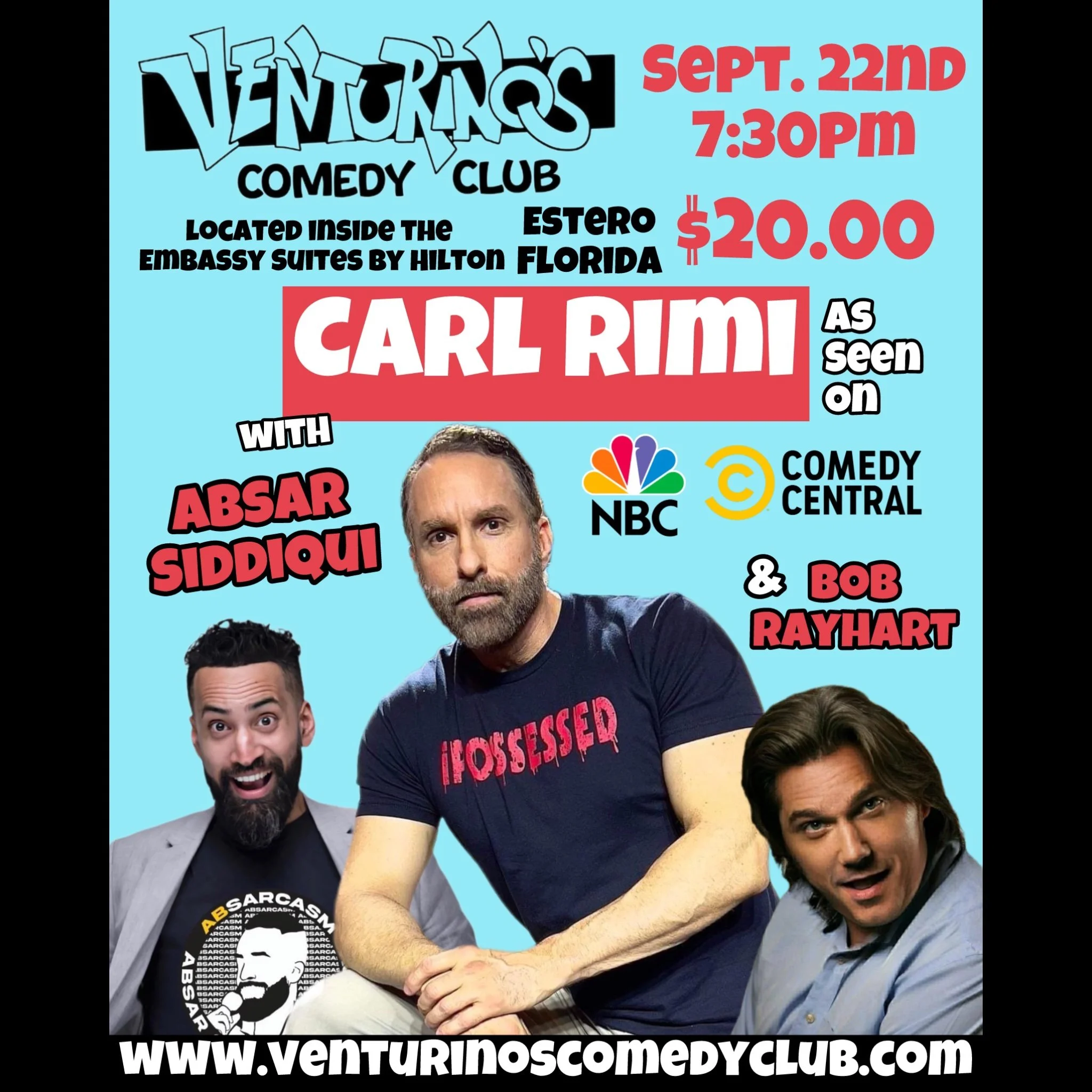 Buy Tickets for Estero Club! — Venturino's Comedy Club