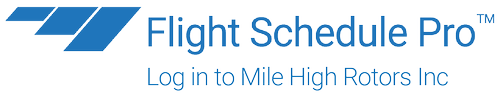 FLIGHT SCHEDULE PRO LOG IN — Mile High Rotors Inc