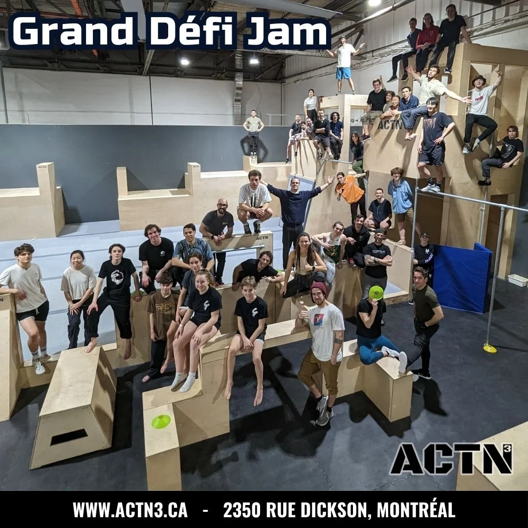 Nouvelles et Événements - ACTN3 - Ninja Warrior et Parkour à Montréal