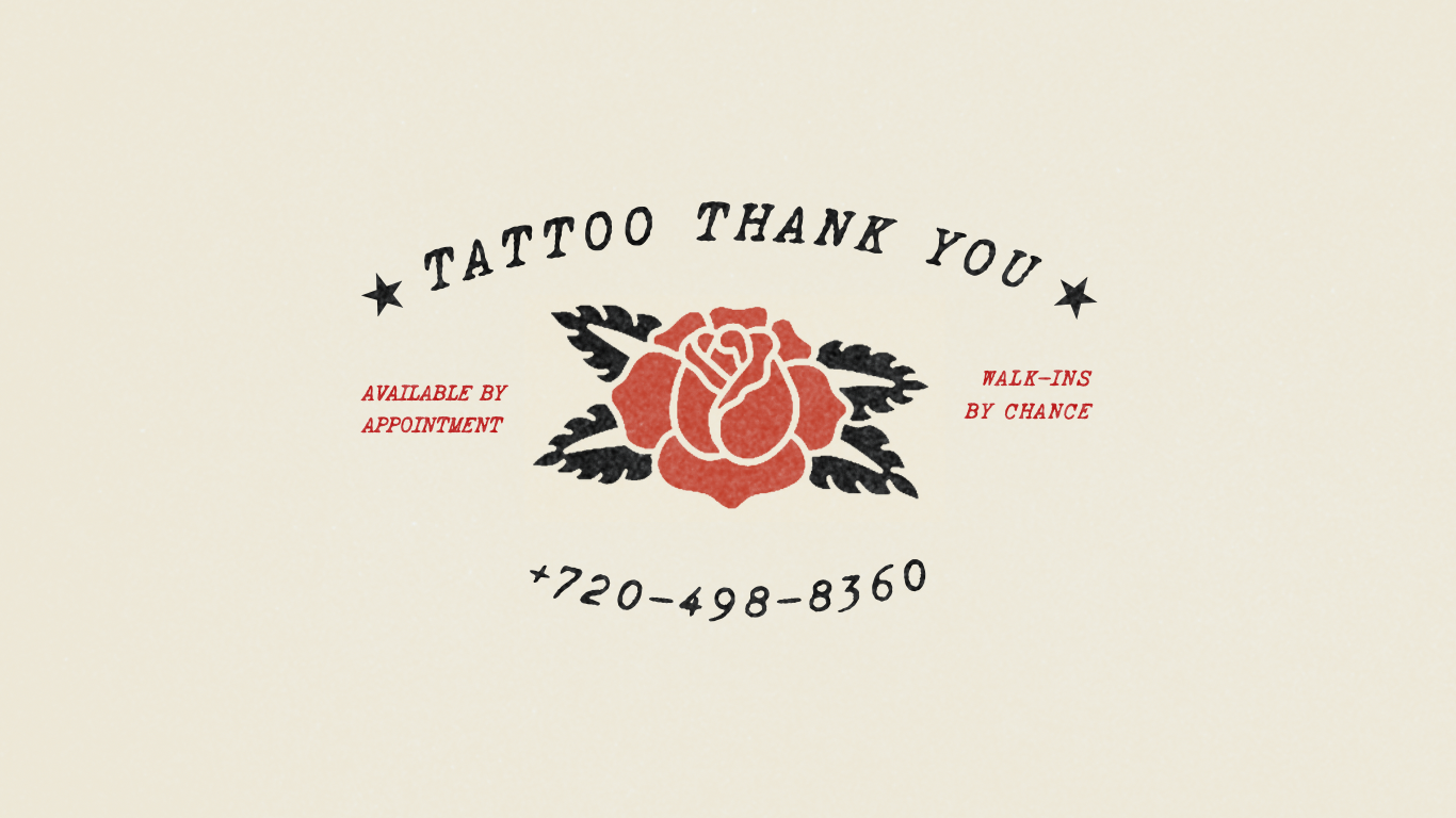 Thank you tattoo - Bronctattooaus.com
