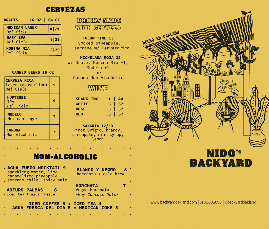 Nido's BackYard Cocktails — NIDO's BackYard