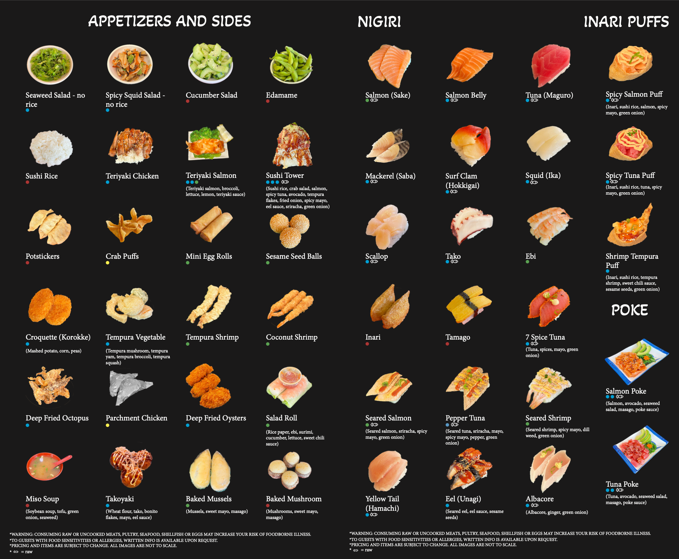 Menu — Sushi Kyo Express