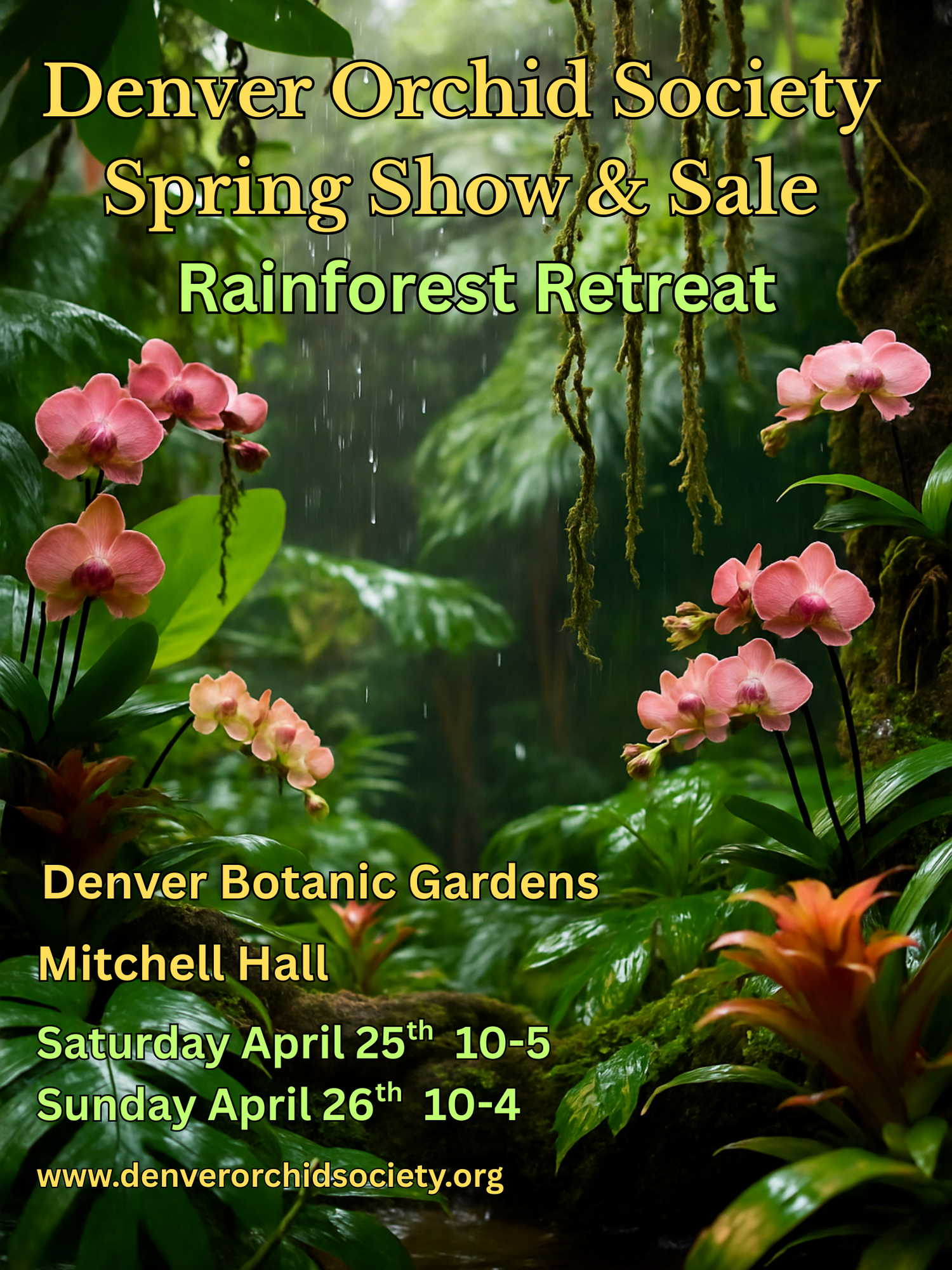 Denver Orchid Society 2026 Spring Show at the Denver Botanic Gardens ...