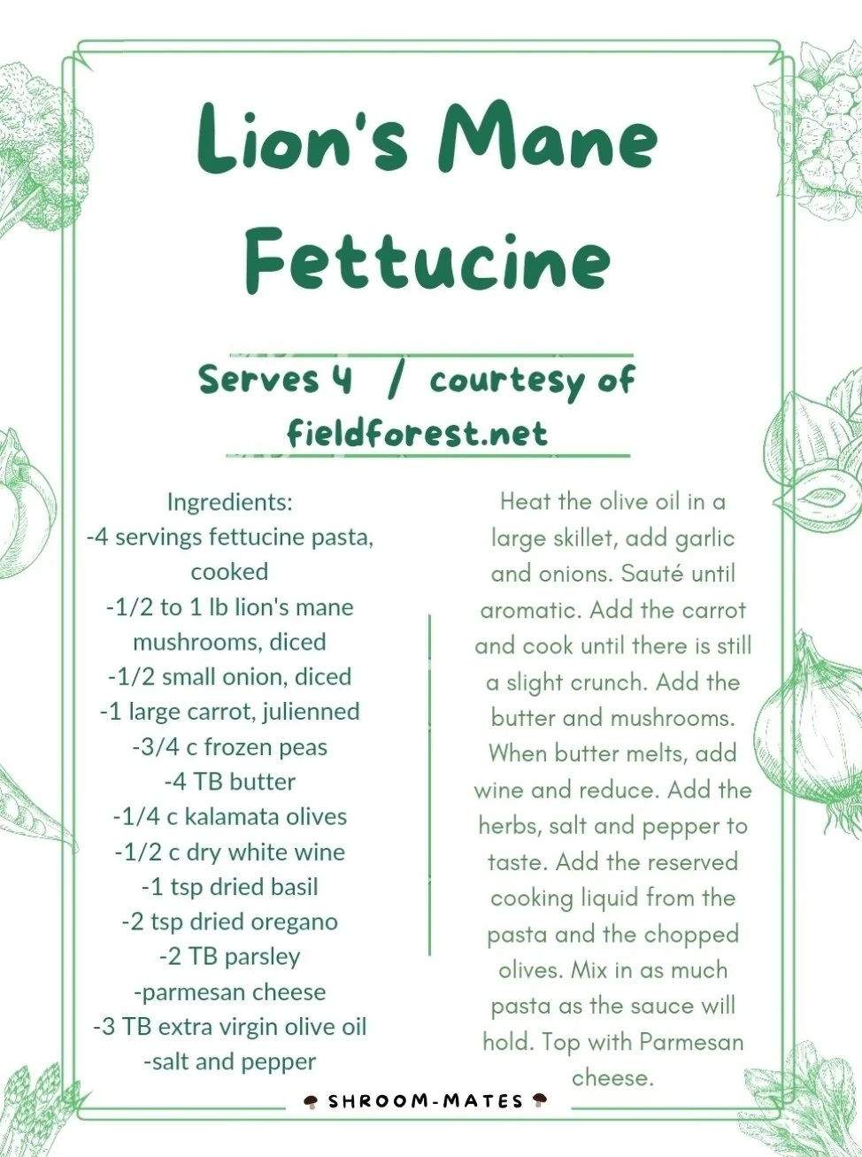 Recipes — shroom-mates