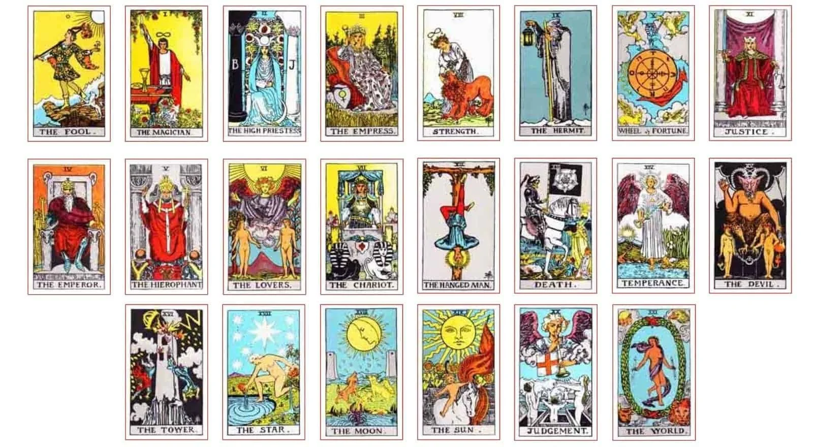 RWS Major Arcana Cards In Context 22 Keys To The Mysteries