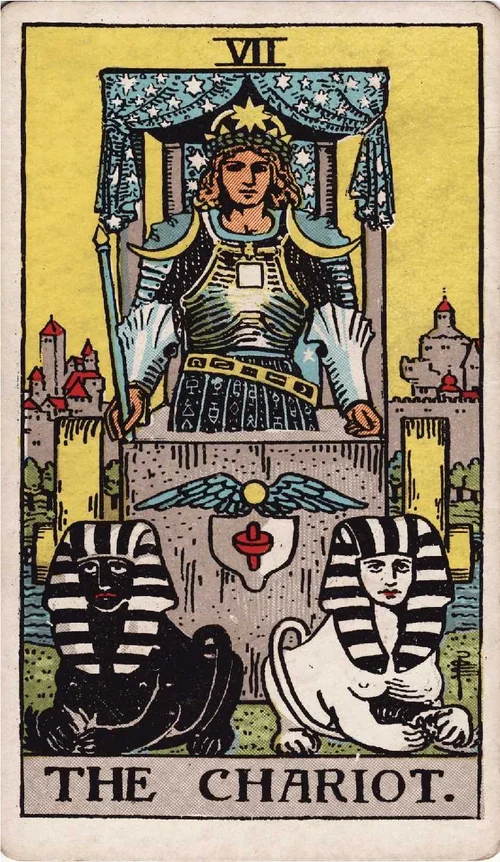 The Chariot: Modern Rider Waite Smith Tarot Card Meanings