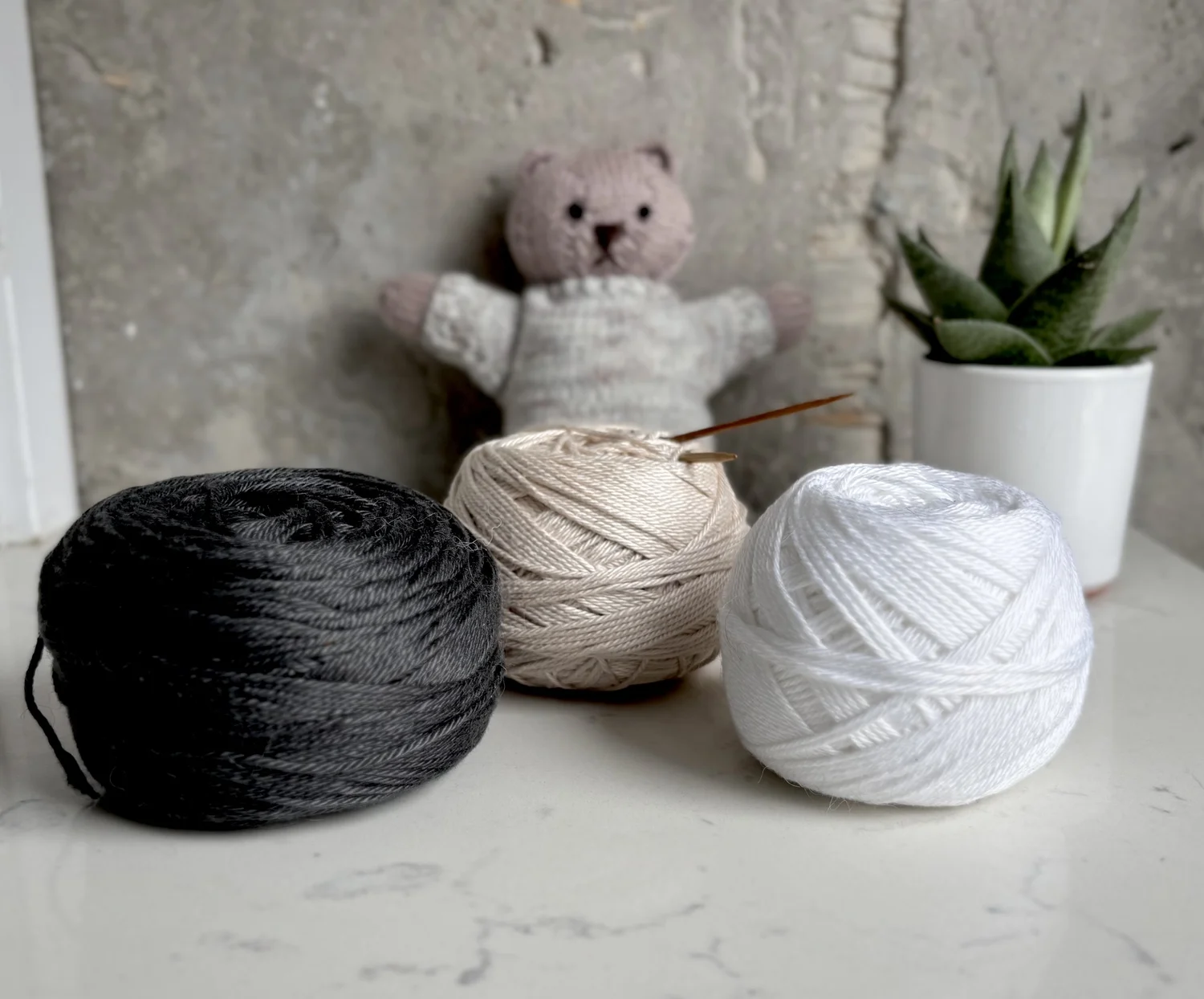 Wool vs. Cotton for Knitting Plushies — Classical Songbird Designs