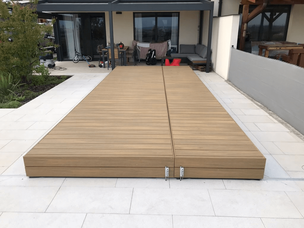 "The Split" - Sliding Deck Pool Cover — Sliding Deck - Pool Covers