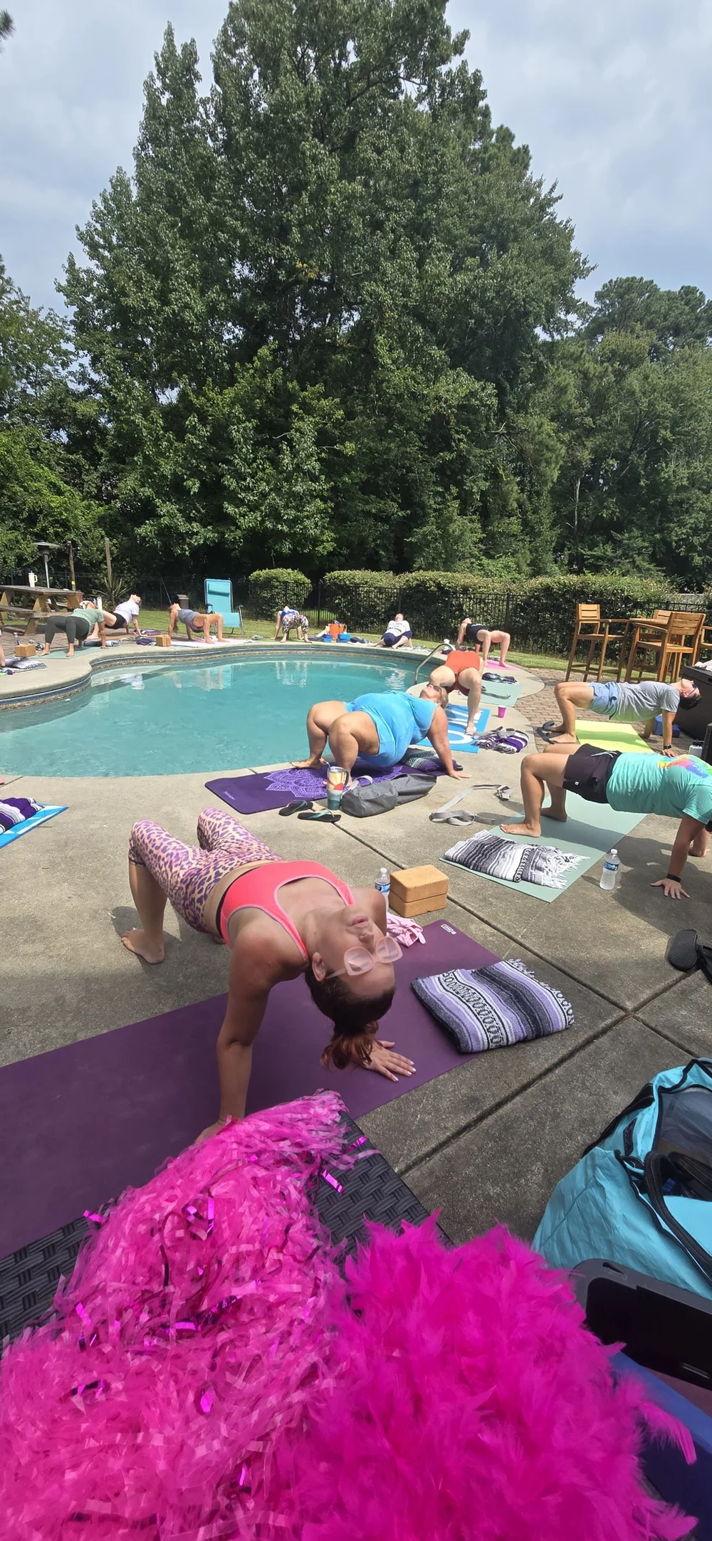 Poolside Yoga Flow
