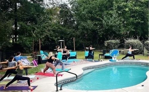 Poolside Yoga Flow