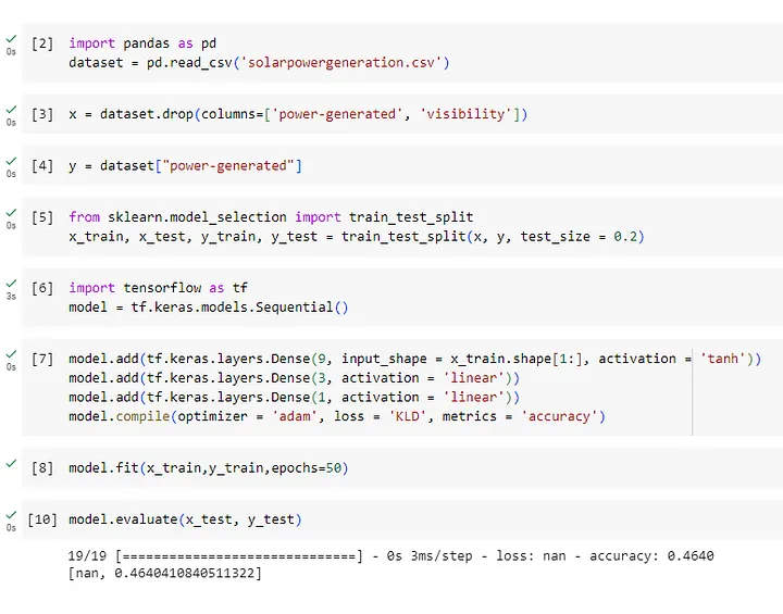 Solar Panel Generation Estimate AI Model — Parker Manci